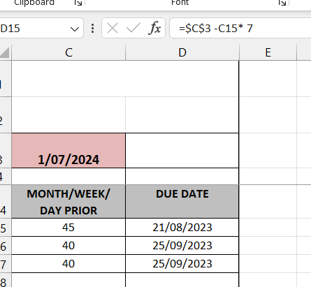 Conditional formatting for date that has past based on cell containing a formula | Microsoft ...